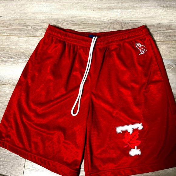 OVO | Shorts | Ovo Red Basketball Shorts Medium | Poshmark
